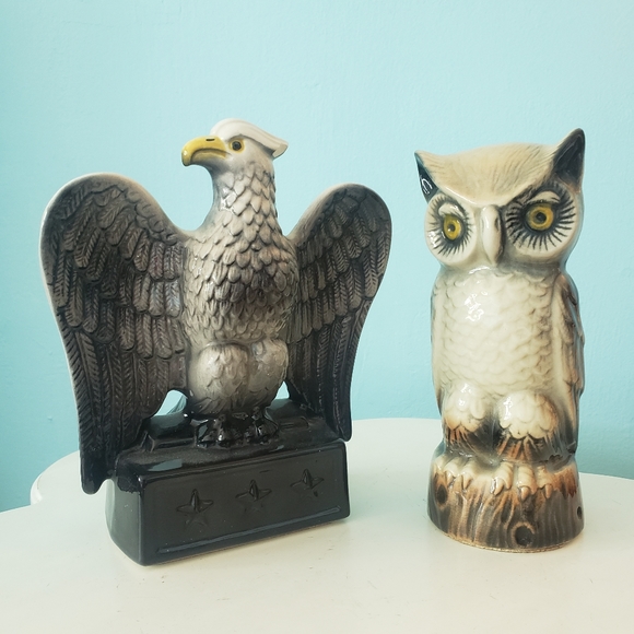 Accents | True Vintage 5s 60s Eagle Owl Ceramic Promo Banks Nyc Kitsch ...